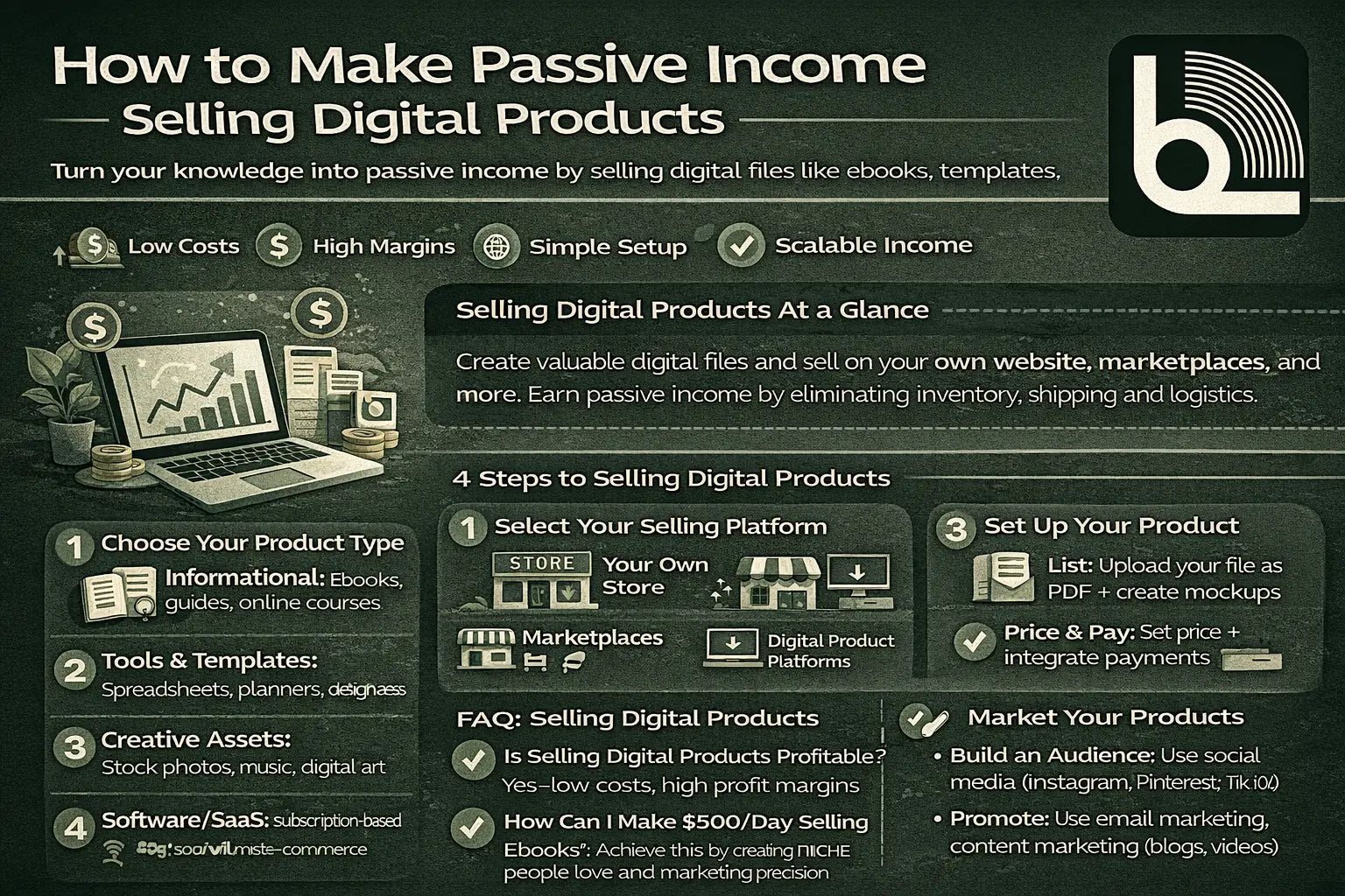 How to Make Passive Income Selling Digital Products – Better at Branding